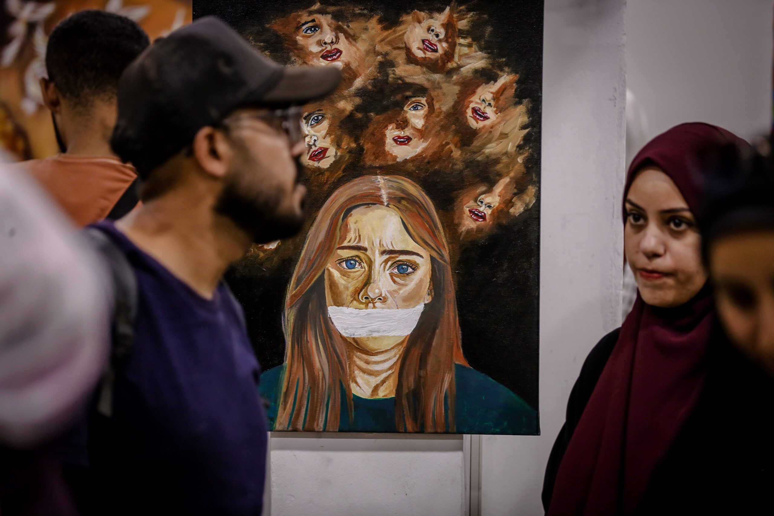 The art of resistance: Palestinian artists host Gaza art exhibition ...