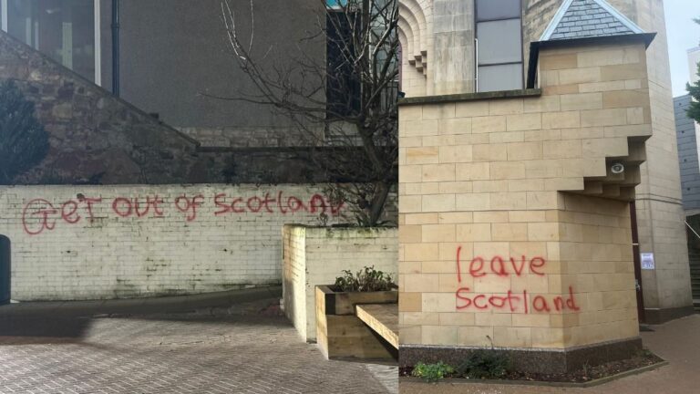Edinburgh Central Mosque vandalised with Islamophobic graffiti – 5Pillars